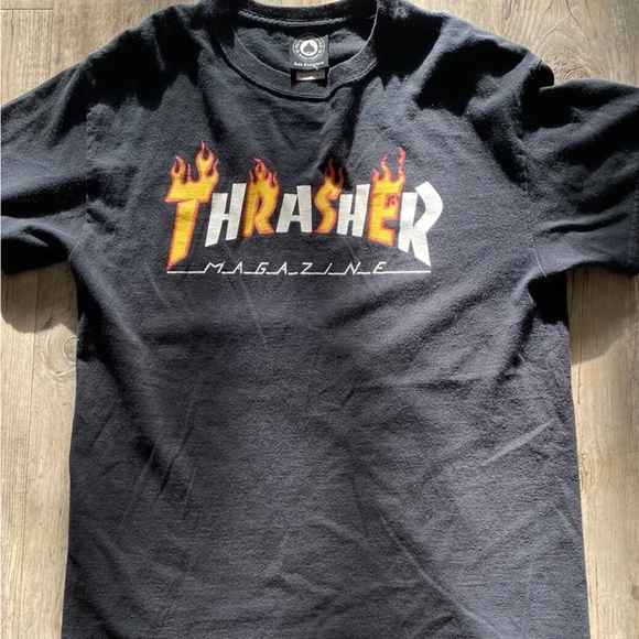 Thrasher | Shirts | Thrasher Magazine San Francisco Tag Flames | Poshmark